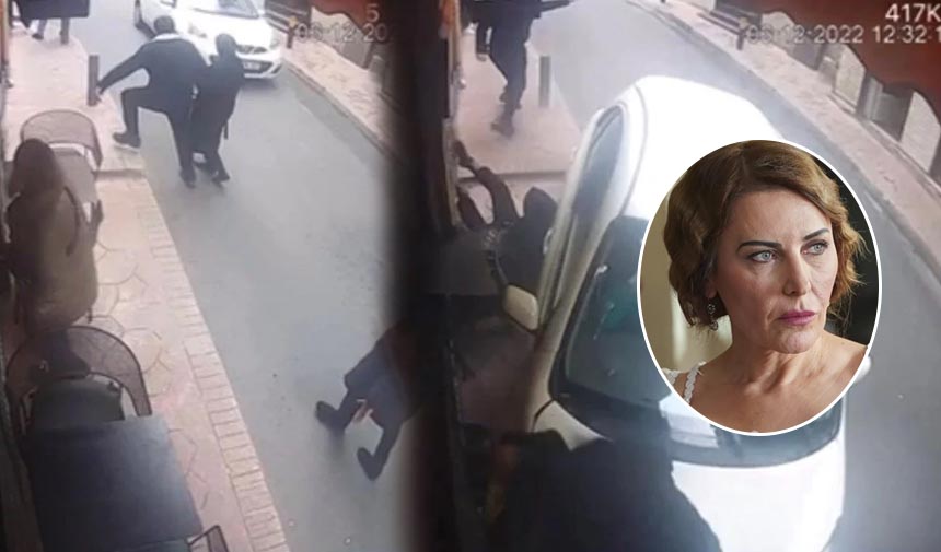 Dizi oyuncusu Ayten Soykök, Taksim'de yayaların arasına daldı ...