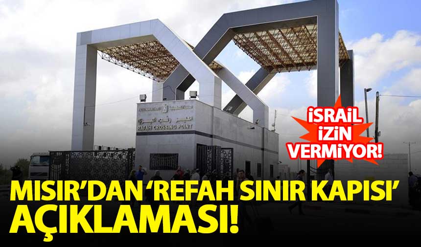 Mısır: Refah Sınır Kapısı açık, İsrail yardımlara izin vermiyor ... Mısır: Refah Sınır Kapısı açık, İsrail yardımlara izin vermiyor ...