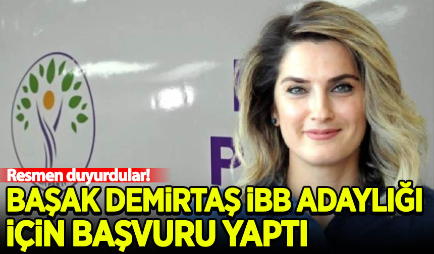 Başak Demirtaş, İBB adaylığı için başvuru yaptı - Habervakti, son ...