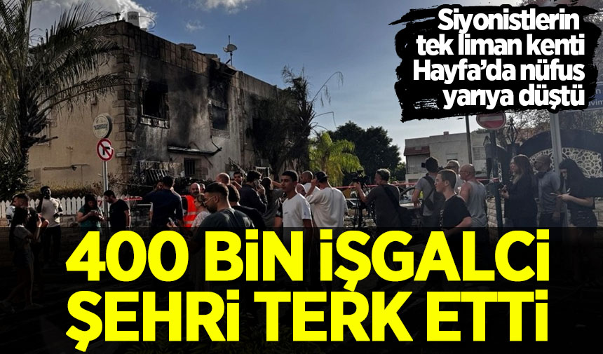 Hizbullah İsrail ekonomisinin kalbi Hayfa'ya onlarca roket gönderdi ...